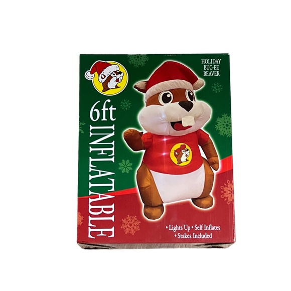 BUC-EE'S | Holiday | Bucees Bucee Beaver 6 Ft Holiday Beaver Inflatable ...